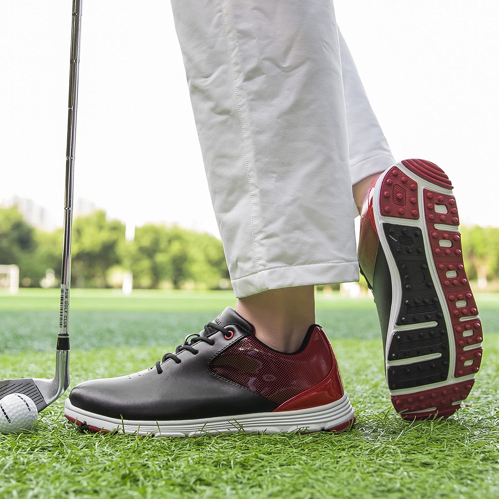 Waterproof Golf Shoes for Men Spikeless Outdoor Golf Sport Training Sneakers Classic Mens Golf Trainers Size 13 14 …