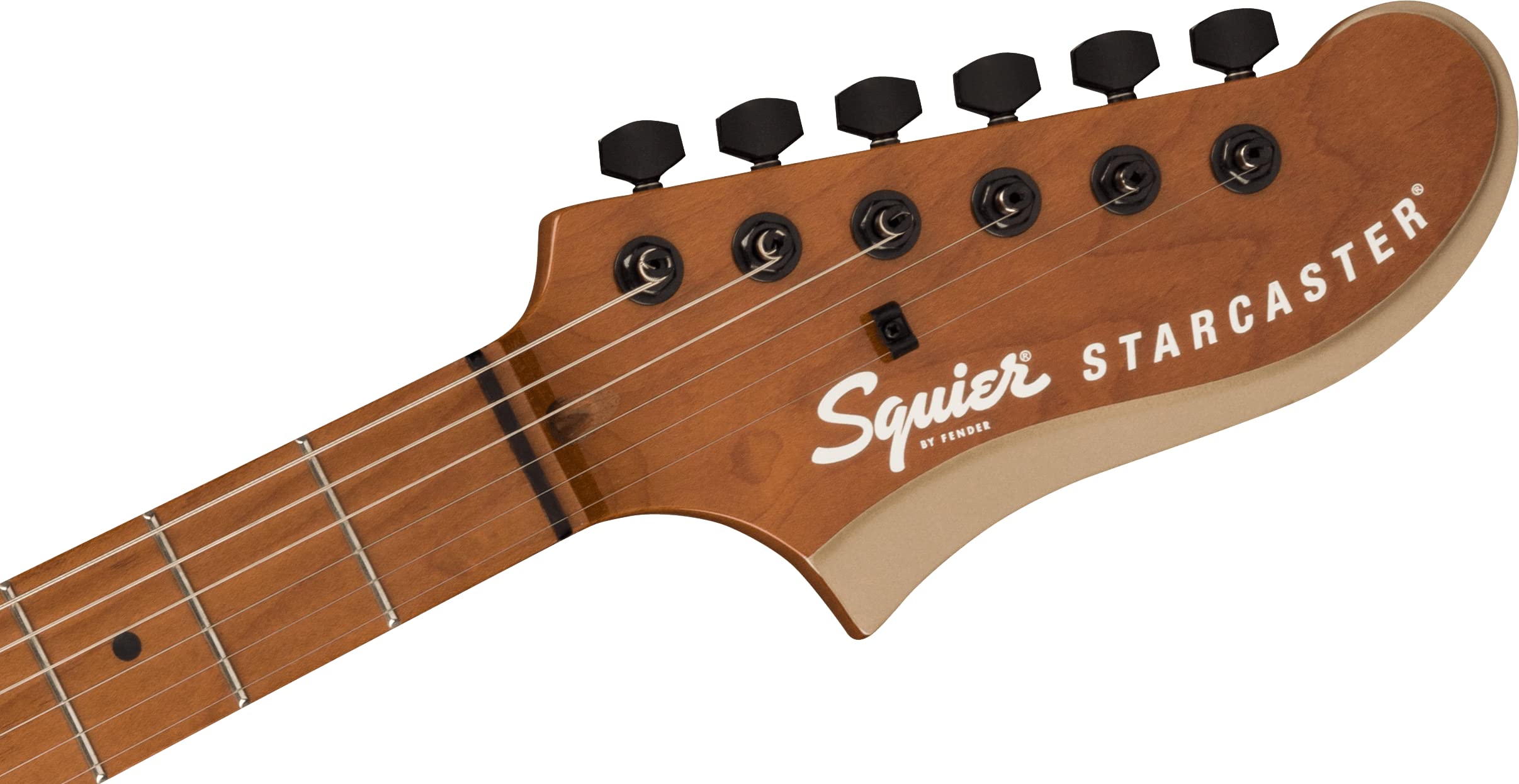 Squier Contemporary Active Starcaster Electric Guitar, with 2-Year Warranty, Shoreline Gold, Roasted Maple Fingerboard, Black Pickguard