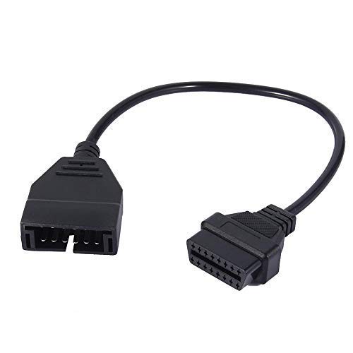 OBD2 Diagnostic Extension Cable, Obd1 Adapter to Obd2 Pin Scanner 2 Pin to 16 Pin OBD1 Scanner Standard Quality Stable Performance