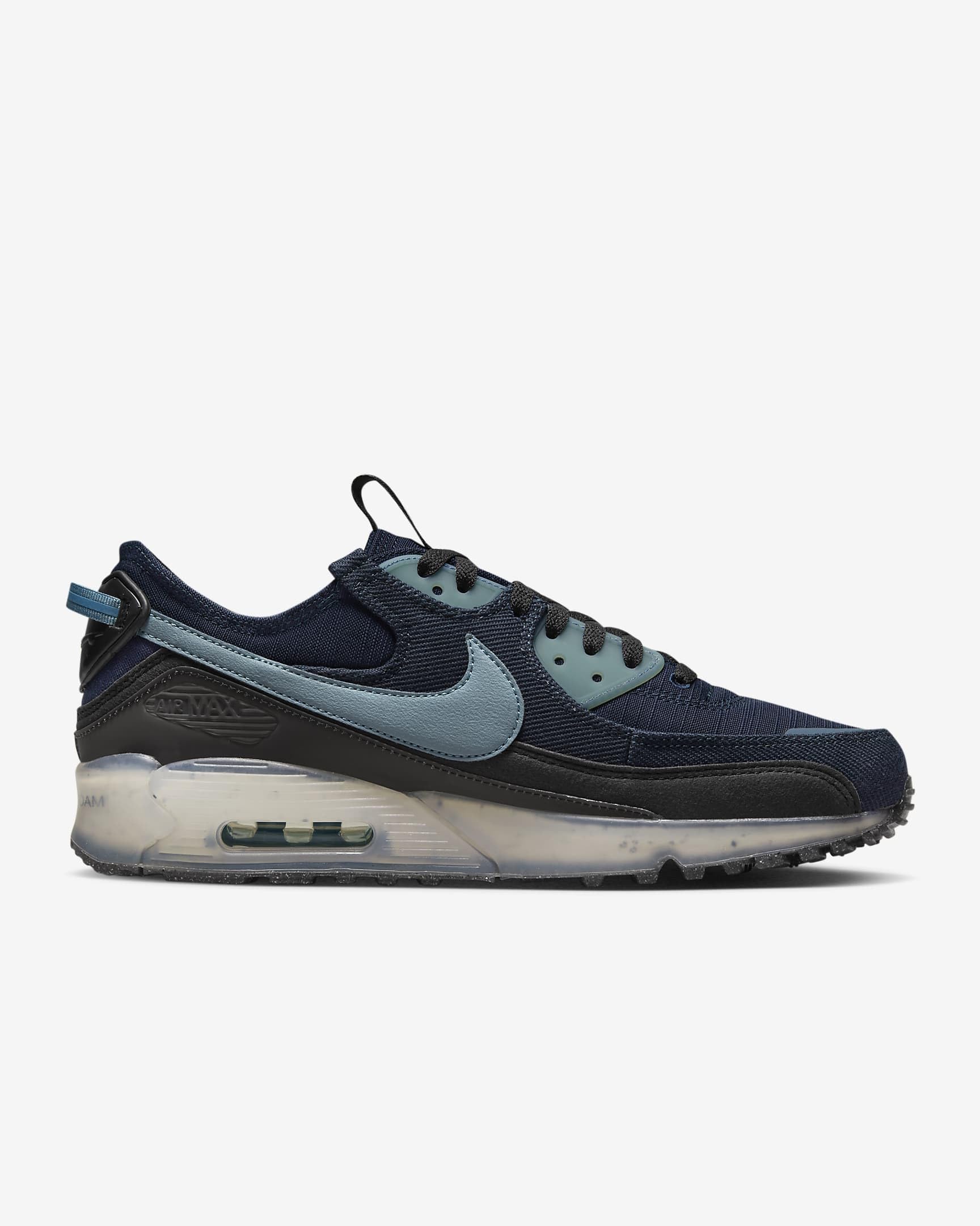Nike Men's Air Max Terrascape 90 Trainers, Midnight Navy/Noise Aqua, 10.5 M US