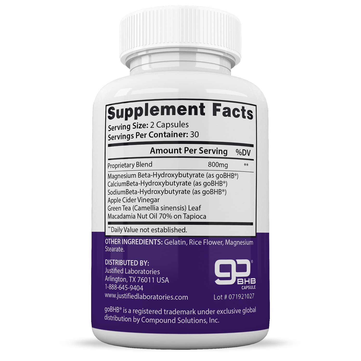 Trim Life Labs Keto Pills Includes Apple Cider Vinegar Panted goBHB® Exogenous Ketones Advanced Ketogenic Supplement Ketosis Support for Men Women 60 Capsules