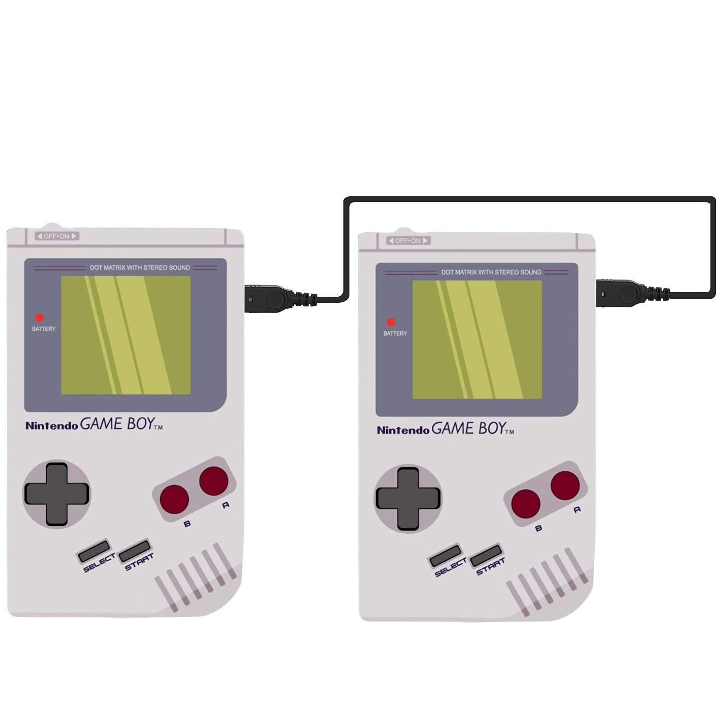 Ullnosoo Gameboy Advance SP Charger and Link Cable Set, 2 Pack GBA USB Charging Cable and 2 Player Game Link Cable for Gameboy Advance SP