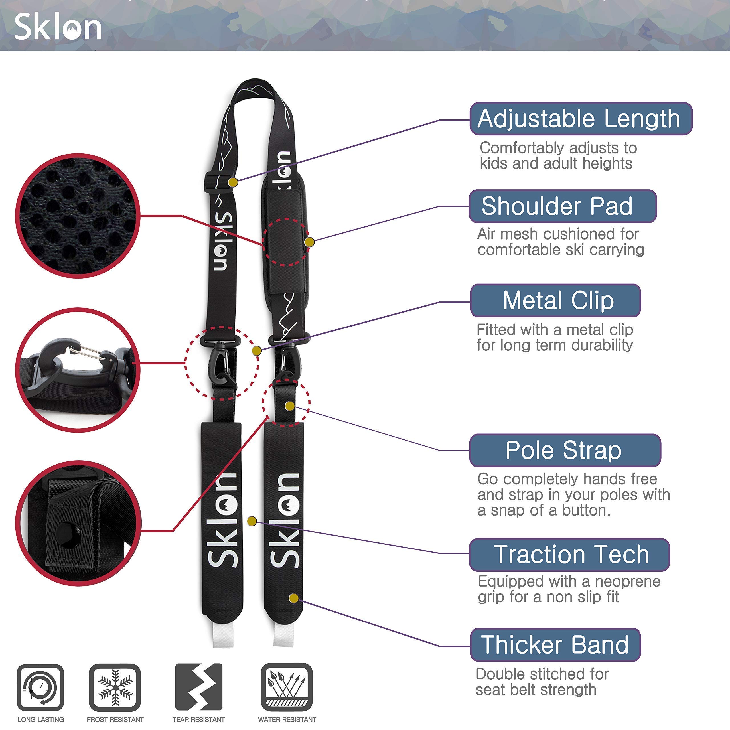 Ski & Snowboard Training Harness + Ski & Pole Carrier Bundle - Teach Your Child the Fundamentals of Skiing and Snowboarding - Complimented by Ski & Pole Carrier to Help Them Get to the Mountain