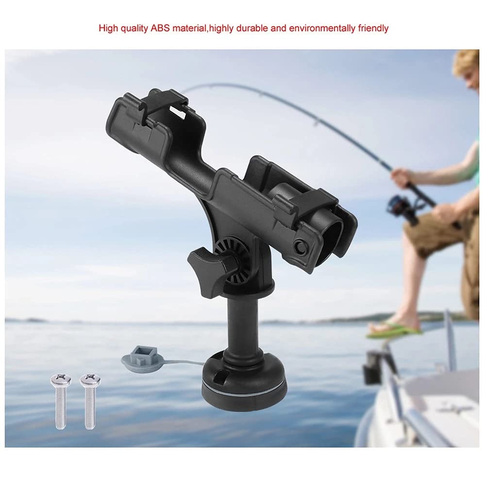 SLATIOM Adjustable Kayak Boat Fishing Rod Holder Support Tools Pole Mount Angle Bracket 360 Degrees Rotatable Holder Fishing Tackle