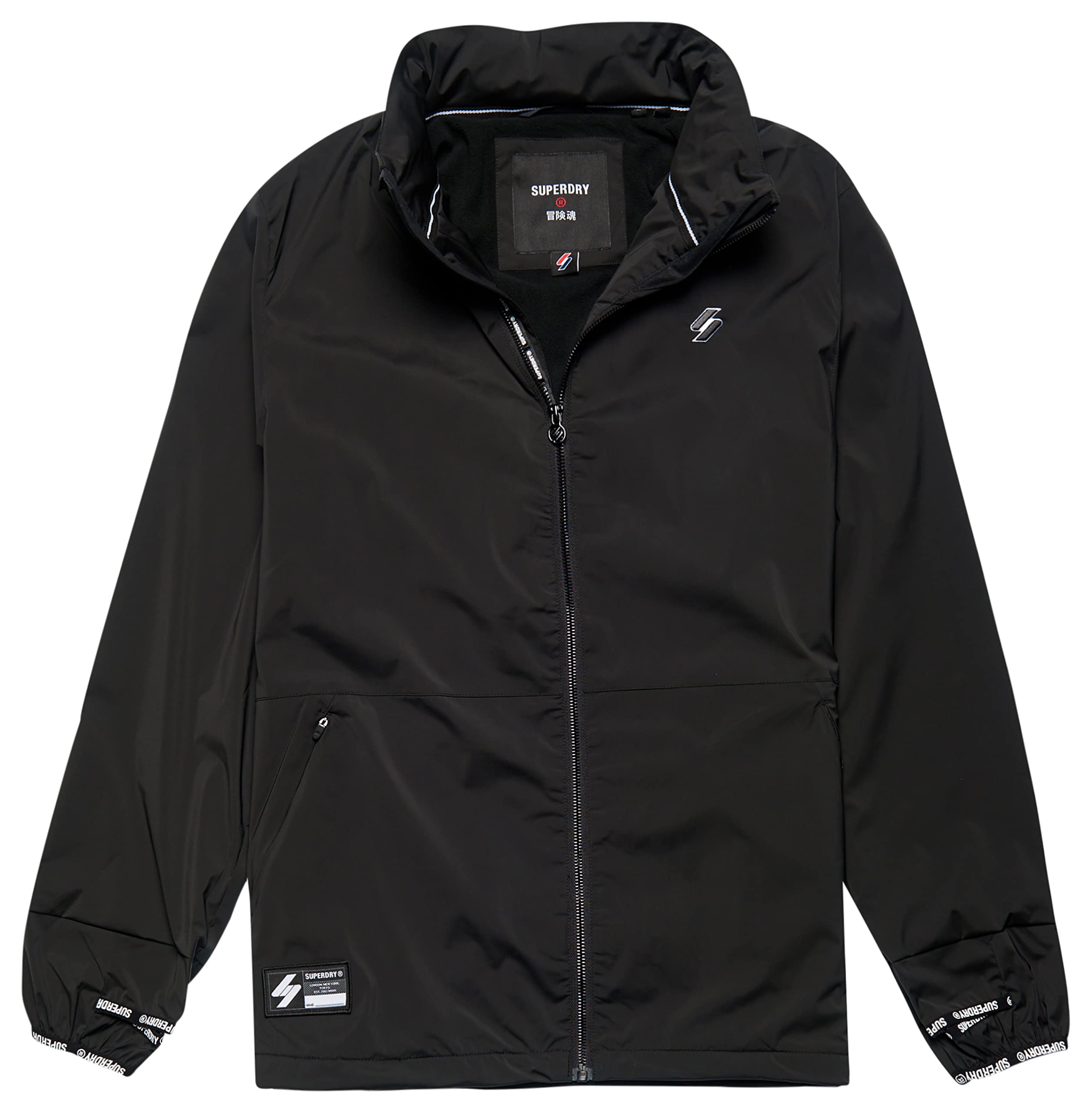 Superdry mens Code Essential Training Jkt Jacket, Black, X-Large US