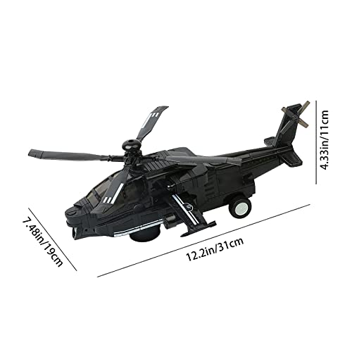 The Mad Womens Ball Electric Flash Universal Wheel Projection Helicopter Boys Children's Toy Plane*1 Top A380 (Black, One Size)