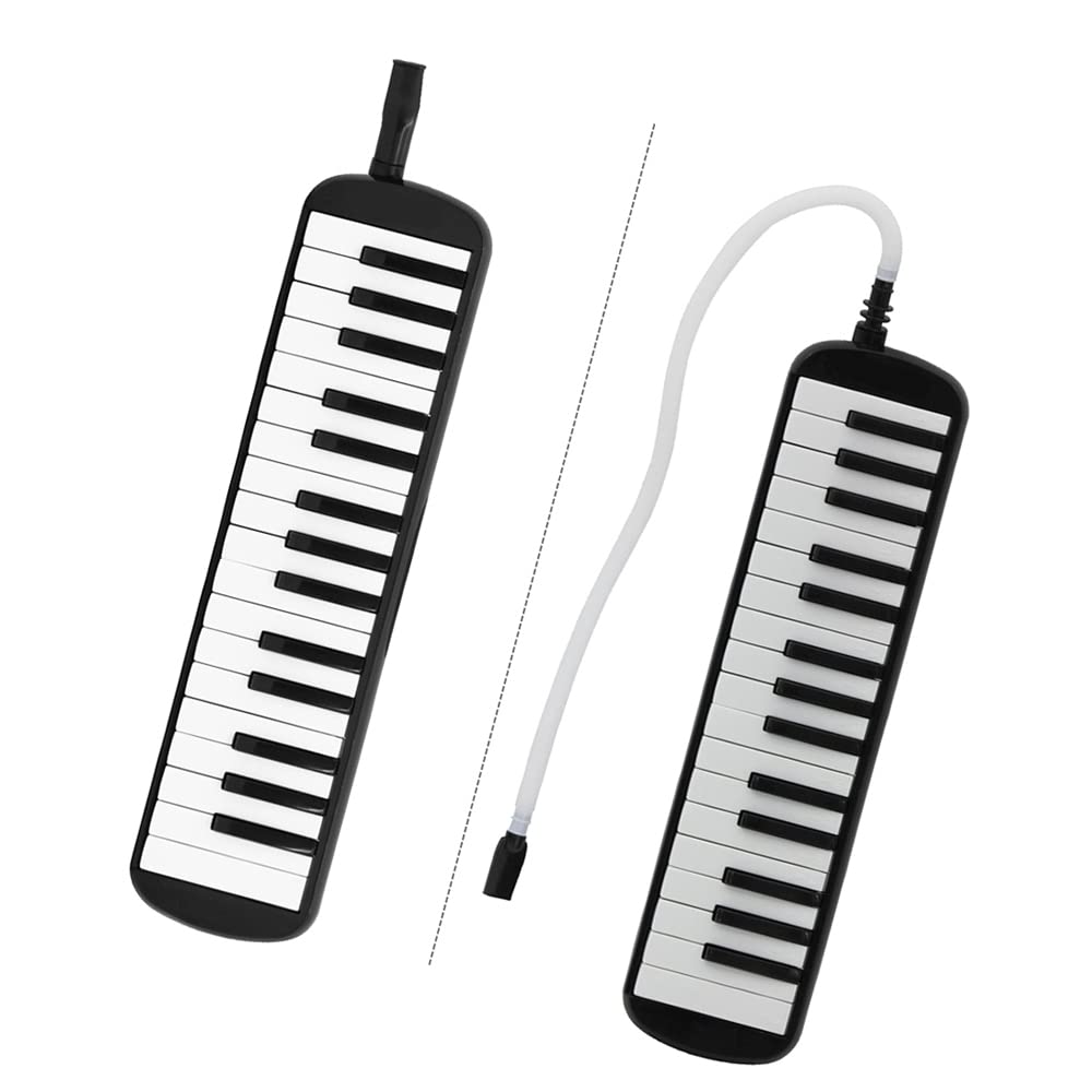 summina 37 Keys Melodica Pianica Piano Style Keyboard Harmonica Mouth Organ with Mouthpiece Cleaning Cloth Carry Case for Beginners Kids Musical Gift