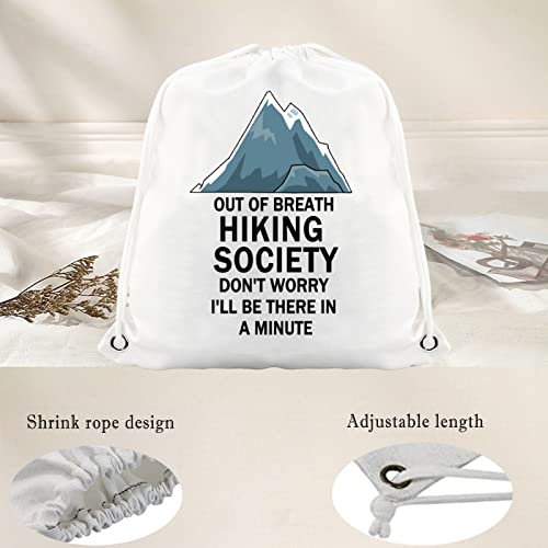 WCGXKO Hiking Backpack Adventure Backpack Hiking Society Gift Outdoor Gift Wanderlust Mountain Nature Hiking Camp Gift (HIKING SOCIETY Backpack)