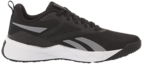 Reebok Women's NFX Cross Trainer, Black/Pure Grey/White, 7.5