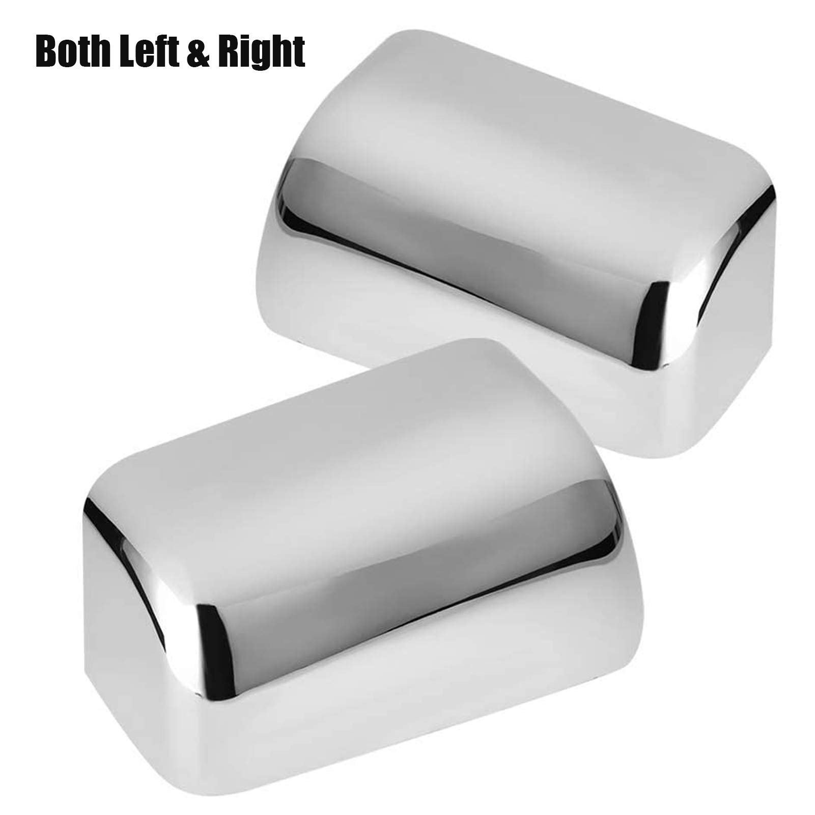 PerfecTech Super Duty Chrome Plated Mirror Covers Ultra Durable Top Half for 2008-2016 Ford F250 F350 F450(2 Pcs)