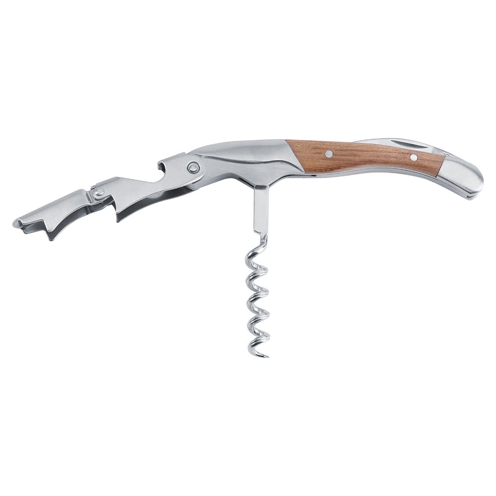 Wine Opener for Bar Restaurant Waiters, 3 in 1 Professional Wooden Handle Waiter Corkscrew Wine Key for Bartenders