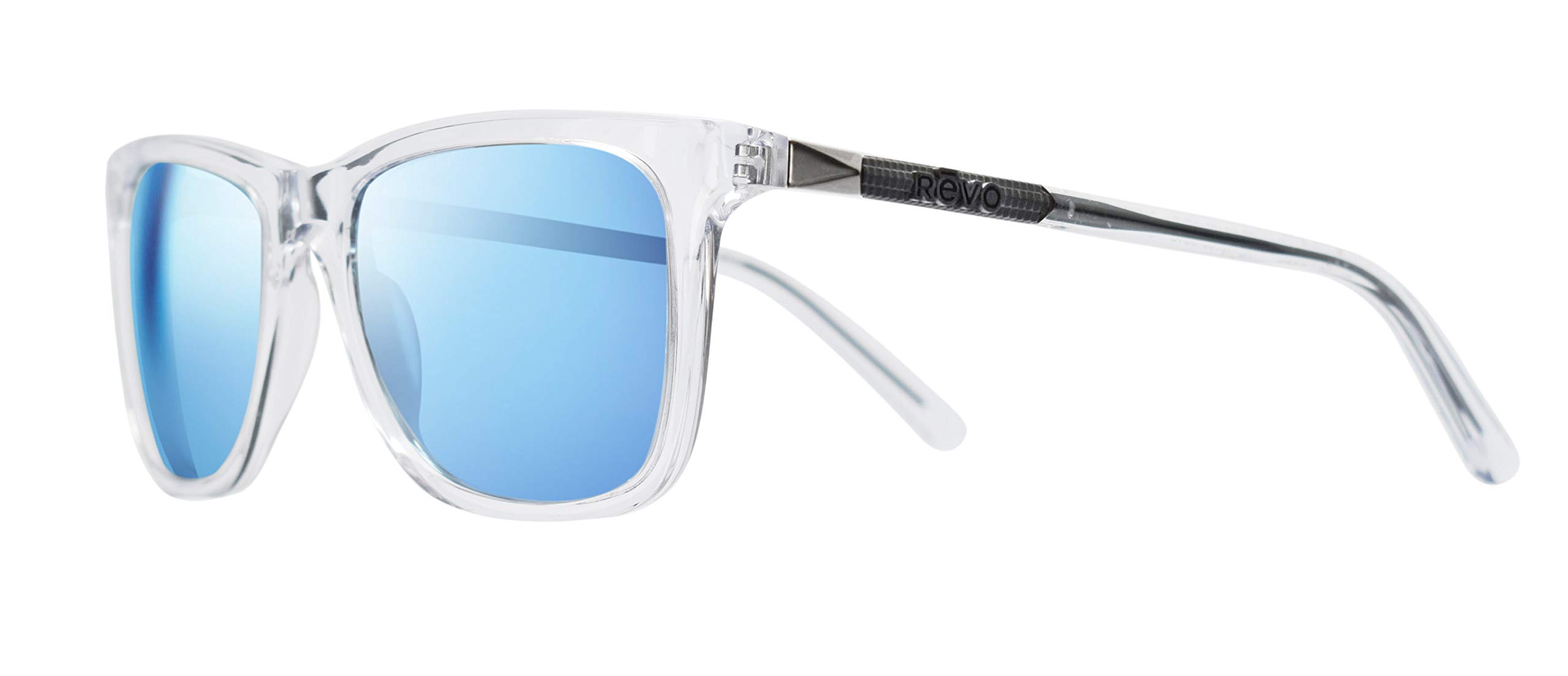 Revo Sunglasses Cove x Jeep: Polarized Lens with Rounded Square Frame, Crystal Frame with Blue Water Lens