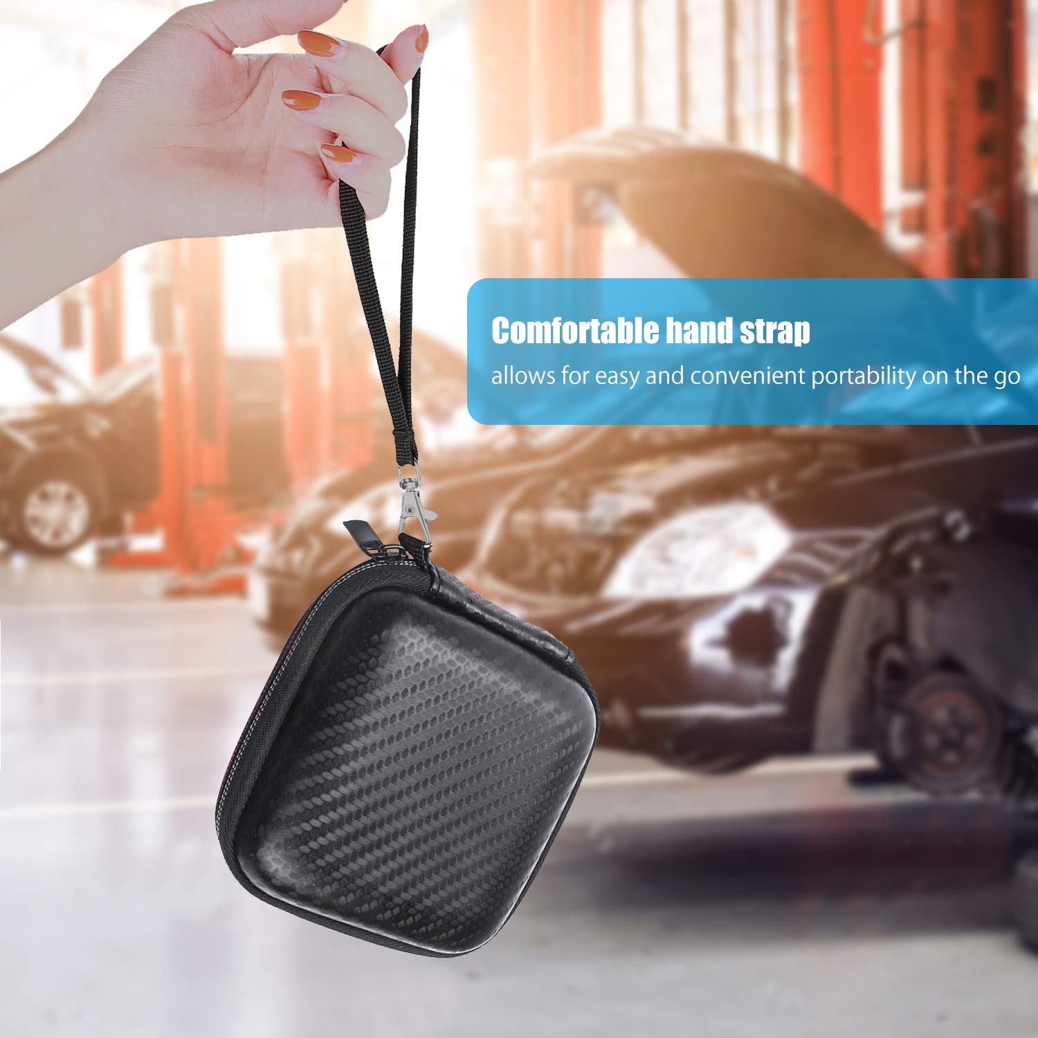 ProCase Hard Travel Carrying Case for BlueDriver Professional OBDII OBD2 Scan Tool, Shockproof EVA Car and Auto Mini Carrying Storage Case –Black