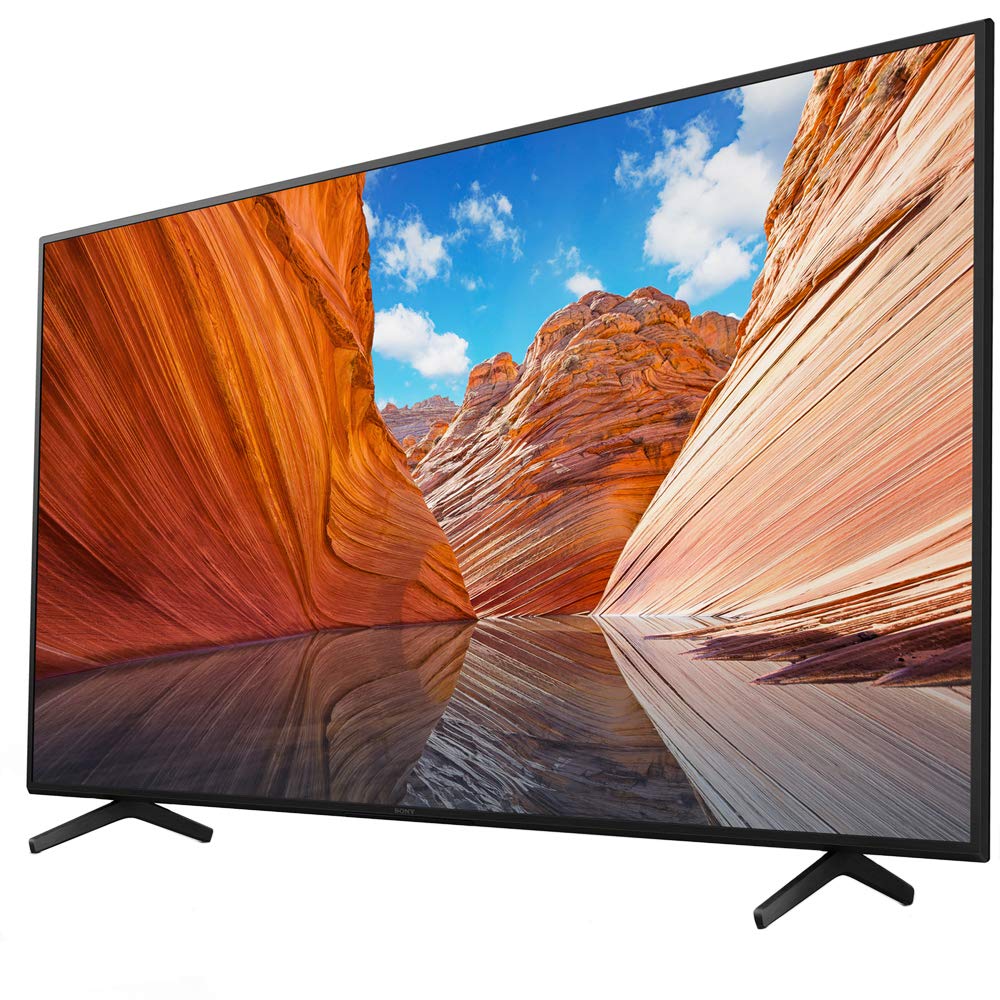 Sony KD43X80J 43 inch X80J 4K Ultra HD LED Smart TV Bundle with Premium 2 YR CPS Enhanced Protection Pack