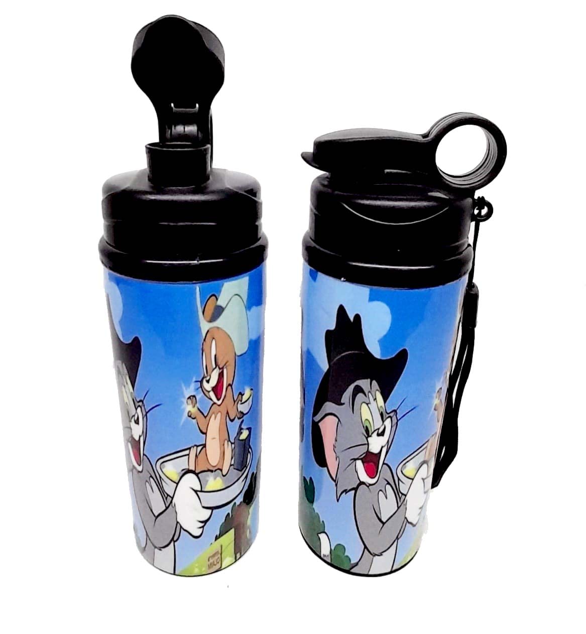 Tom & Jerry Print Copper Bottle For Drinking Water Copper Water Bottle Drink More Leak Proof Copper Water Vessel Premium Copper Bottle With Leak Proof Design By ORNATE INTERNATIONAL.