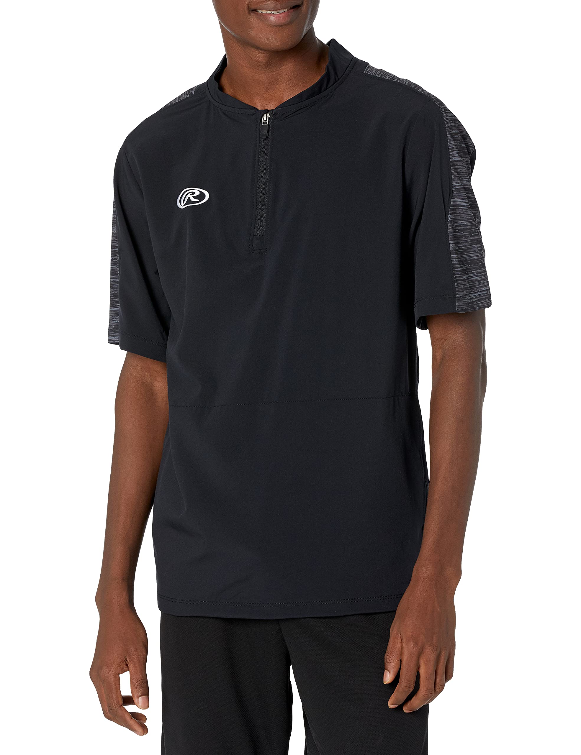 Rawlings Batting Practice Players Coaches Team Cage Jacket, Black, Small