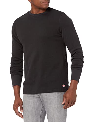 Wrangler Men's Heavyweight Cotton Thermal Top, Black, X-Large