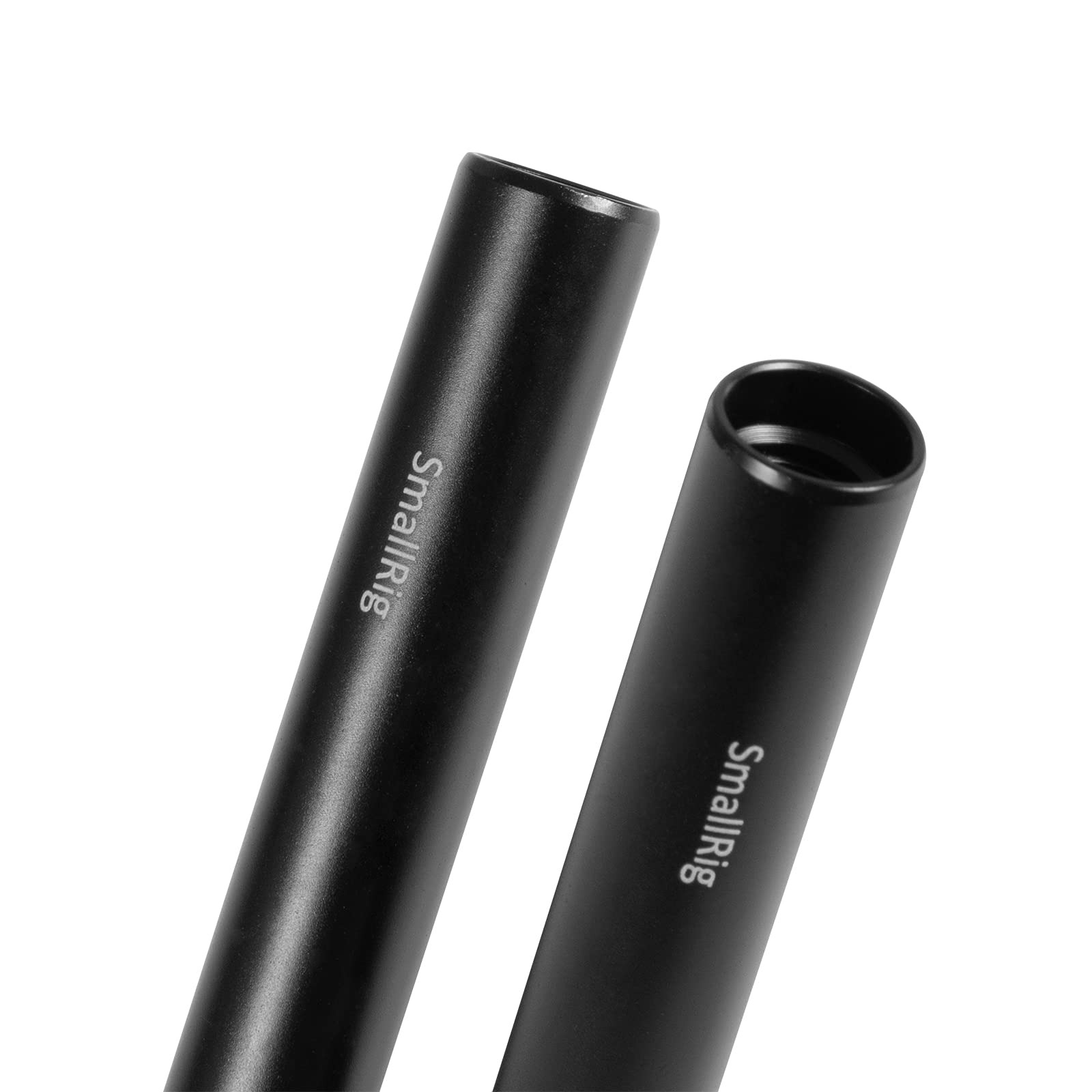 SmallRig 2pcs 15mm Black Aluminum Alloy Rod(M12-25cm) 10inch 1052