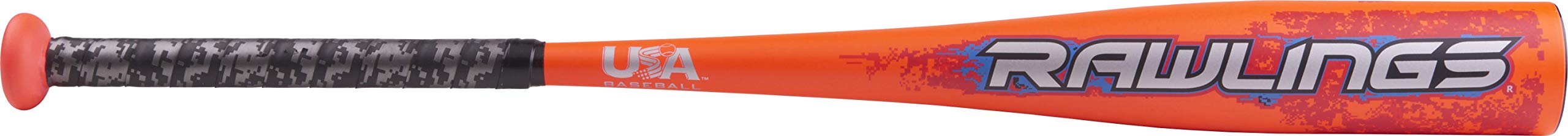 Rawlings Raptor Alloy USA 2-5/8" Big Barrel Baseball Bat, 29"/21 oz