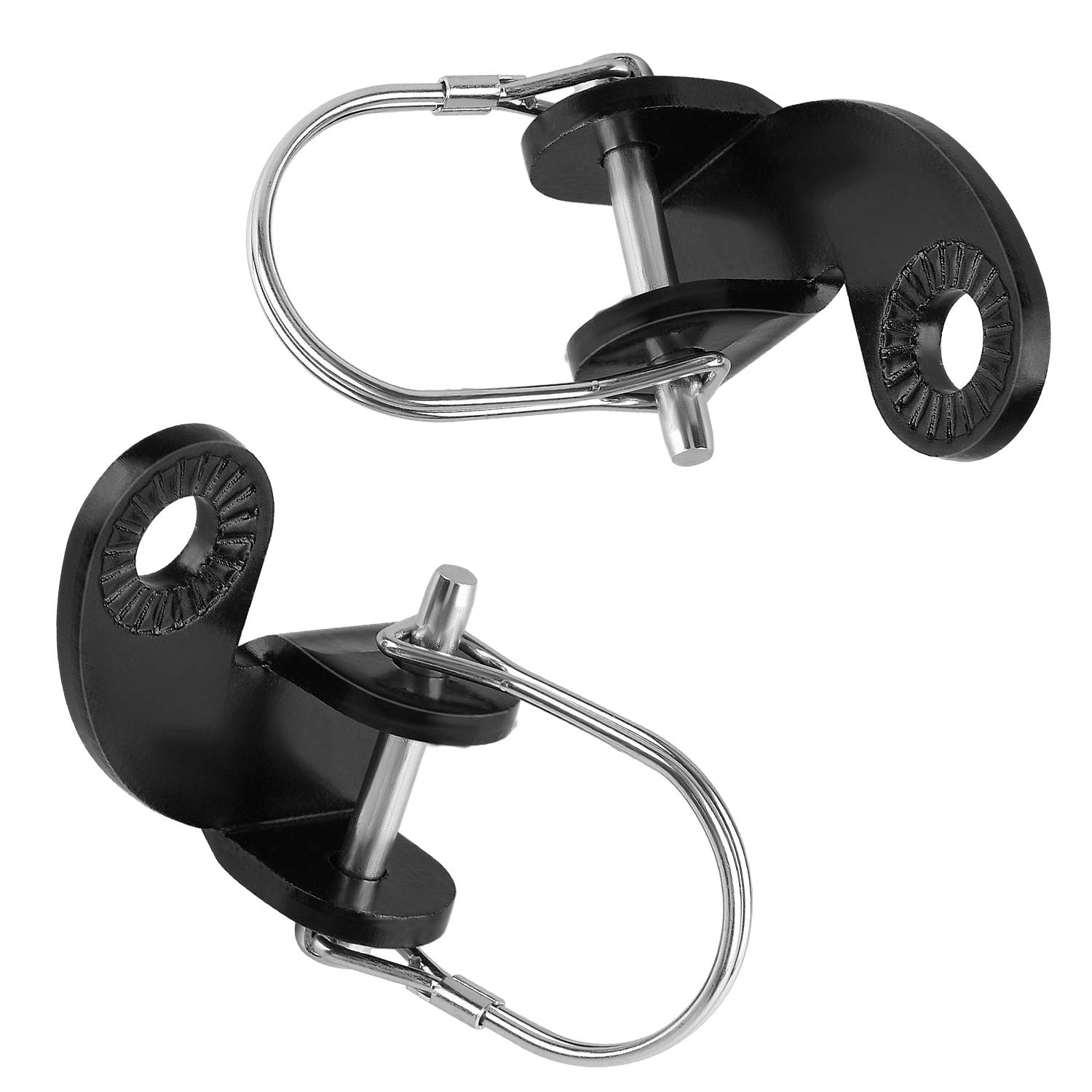 QKURT Bike Trailer Coupler, 2 Pack Bicycle Steel Hitch Coupler Bike Trailer Coupler for Child, Pet, Cargo Bile Trailers