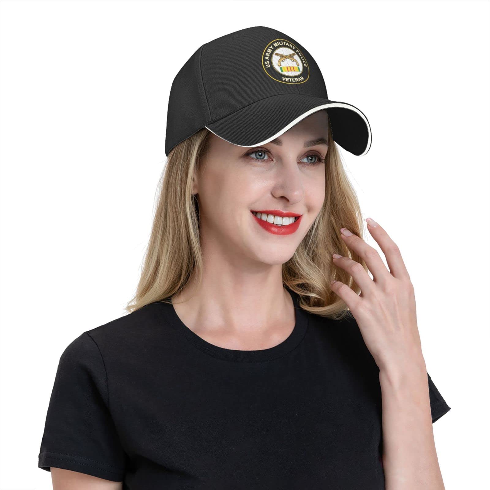 Us Army Military Police Veteran Baseball Golf Cap Casquette Outdoor Trucker Hats Adjustable Custom Black