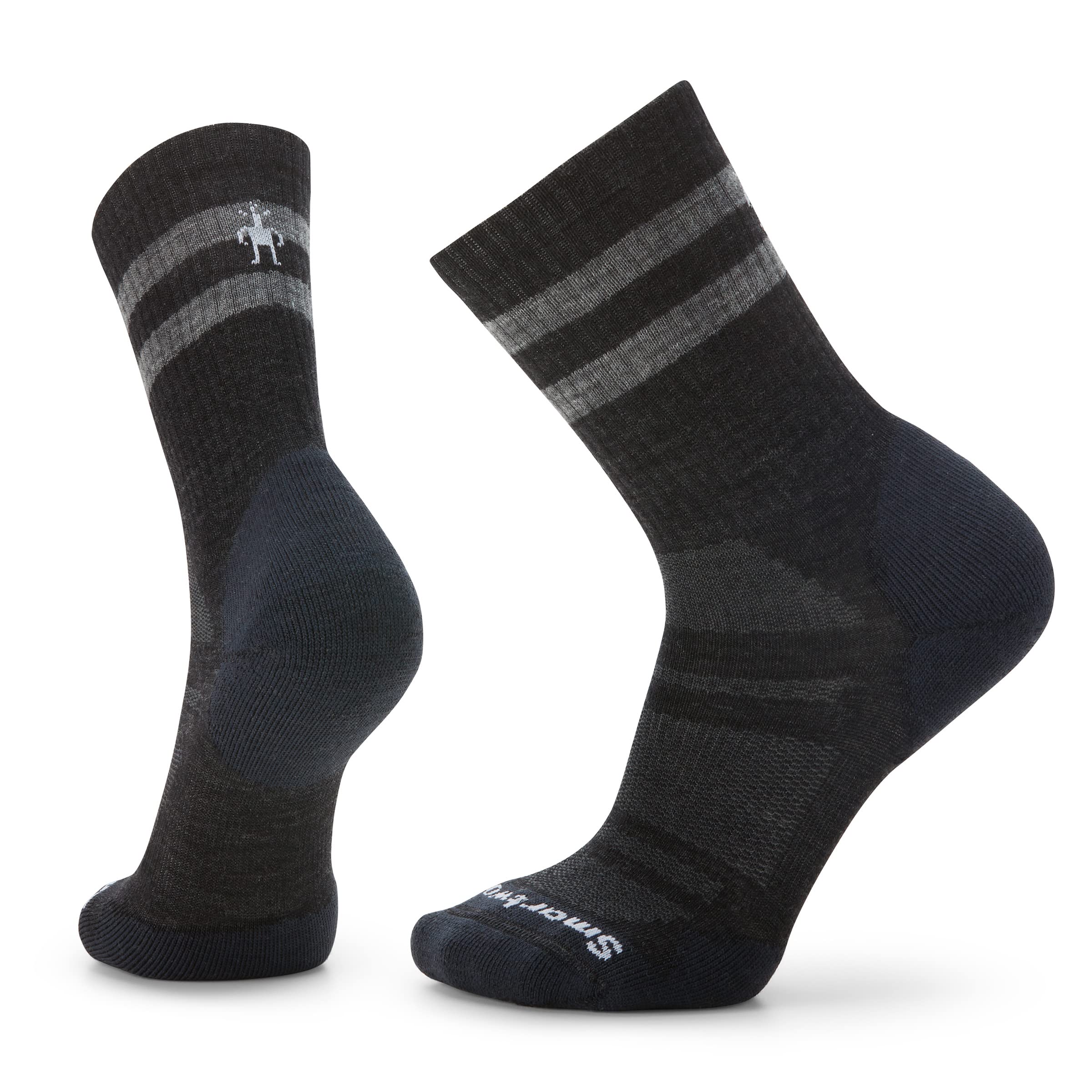 Smartwool Men's Athletic Targeted Cushion Stripe Crew Charcoal S