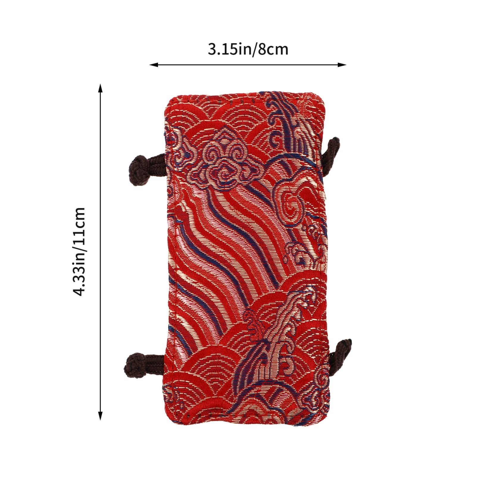 Teapot Handle Holder Cloth Tea Pot Handle Cover Heat- Resistant Non Slip Pot Holder Sleeve Teakettle Handle Sleeve for Home Kicthen (Red)