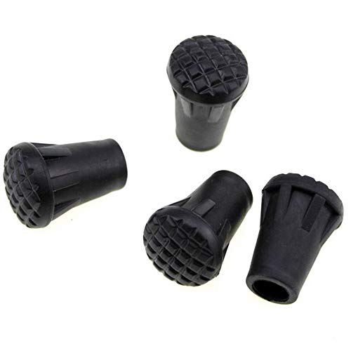 pulabo 1PCS Trekking Pole Cover Head Protector Replacement Walking Pole Tip Walking Stick Cap for Hiking Stick Walking Trekking Pole Adorable Quality & Practical Affordable, Black, Medium