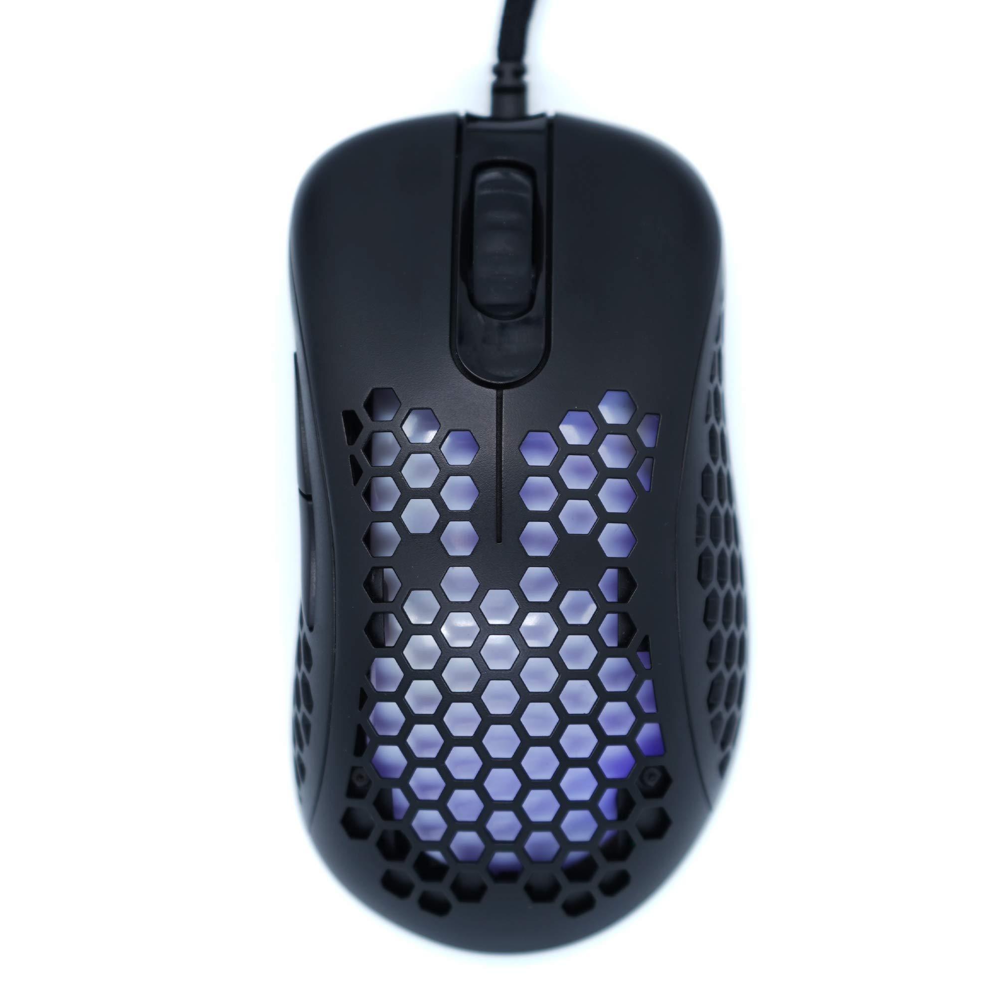 Projects Gaming S 001, 16000 DPI, PMW 3389, RGB, 2.22 oz (63g), Ergonomic, 7 Buttons, Lightweight Honeycomb Shell Wired Gaming Mouse