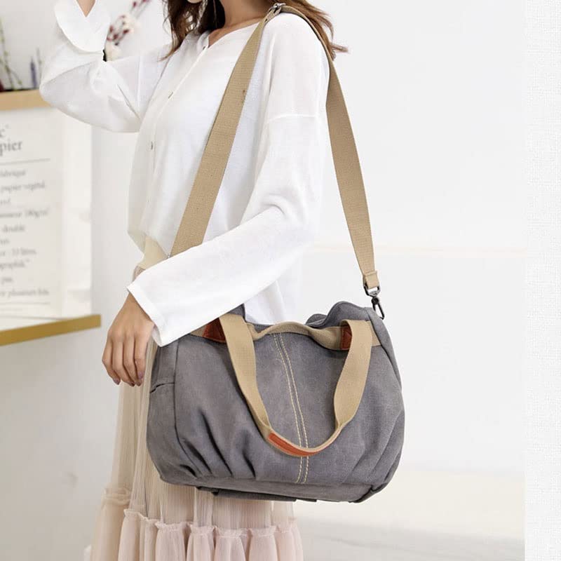 Thick Casual Handbag Simple Canvas Bag Large Capacity Shoulder Bag Suitable for Shopping Bags