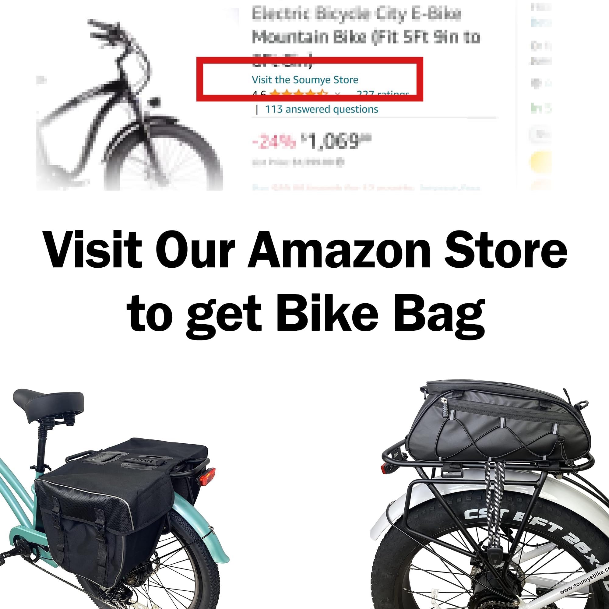 Soumye Beach Cruiser E-Bike 790W Peak Watts Motor 48V/624WH Battery 26”x2.235 Tire Max Speed 25 m/h Step-Over M5 Larger Size Display 7 Gears for Adults