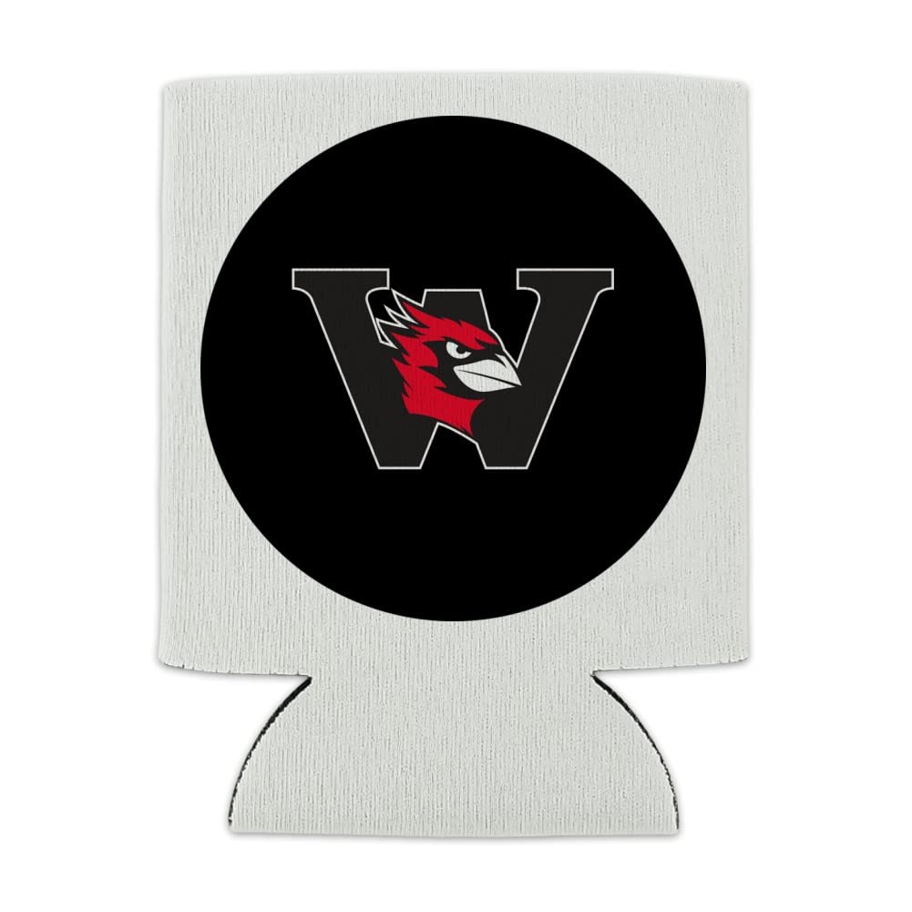 Wesleyan University Secondary Logo Can Cooler - Drink Sleeve Hugger Collapsible Insulator - Beverage Insulated Holder