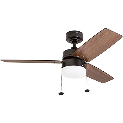 Prominence Home 51015 Reston Farmhouse Ceiling Fan, 42", Bronze (Renewed)