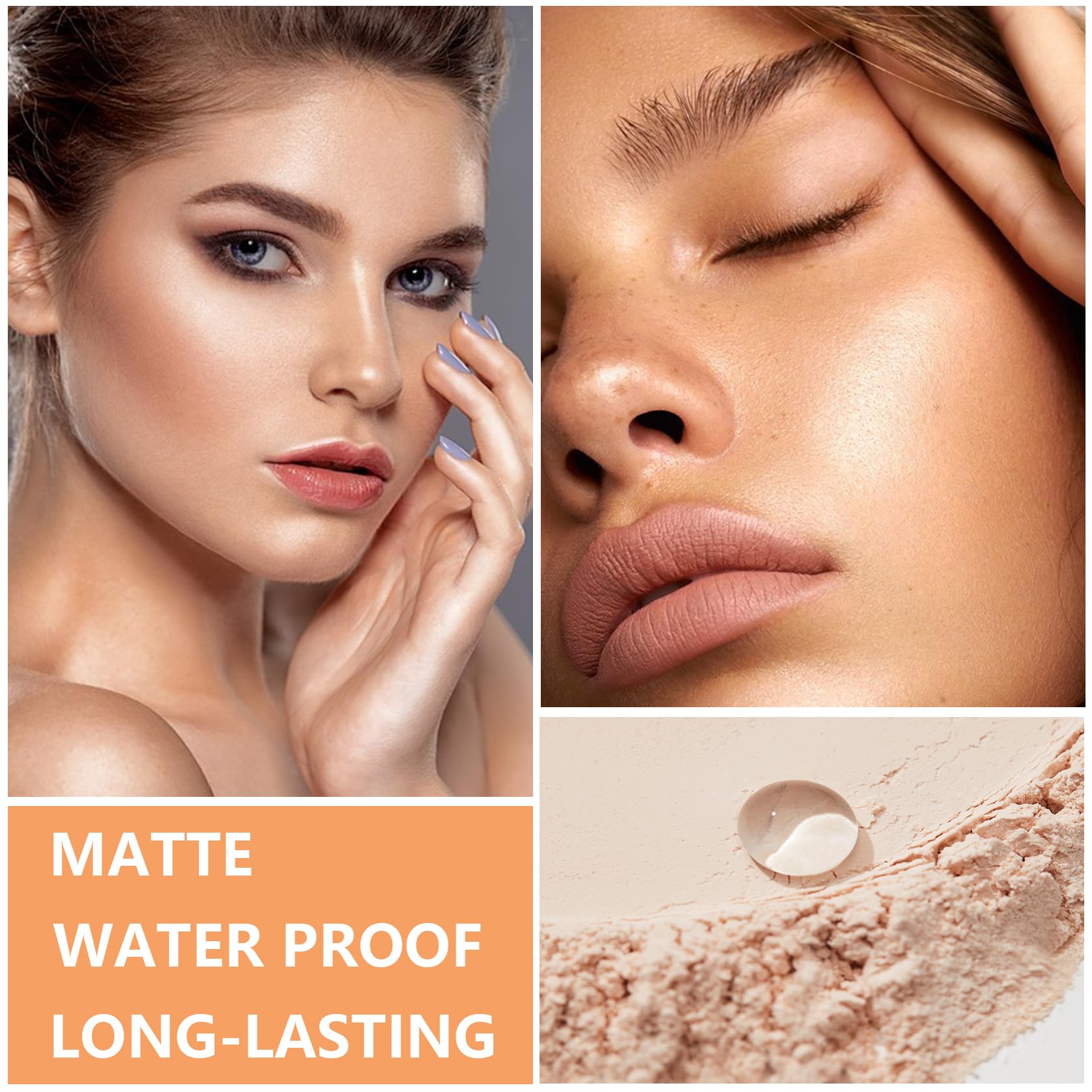 Pink Translucent Powder Setting Powder Makeup Loose Face Powder Oil Control Long Lasting Soft Focus Matte Loose Powder Makeup For Flawless Skin Tone 02#Pink Complexion