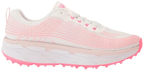 Skechers Women's Go Ultra Max Spikeless Golf Shoe Sneaker, WHT/PNK, 10