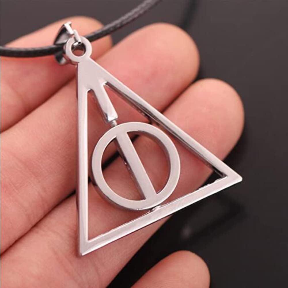 UTTER Potter Jewelry Deathly Hallows Pendant Necklace for Women Men and kids