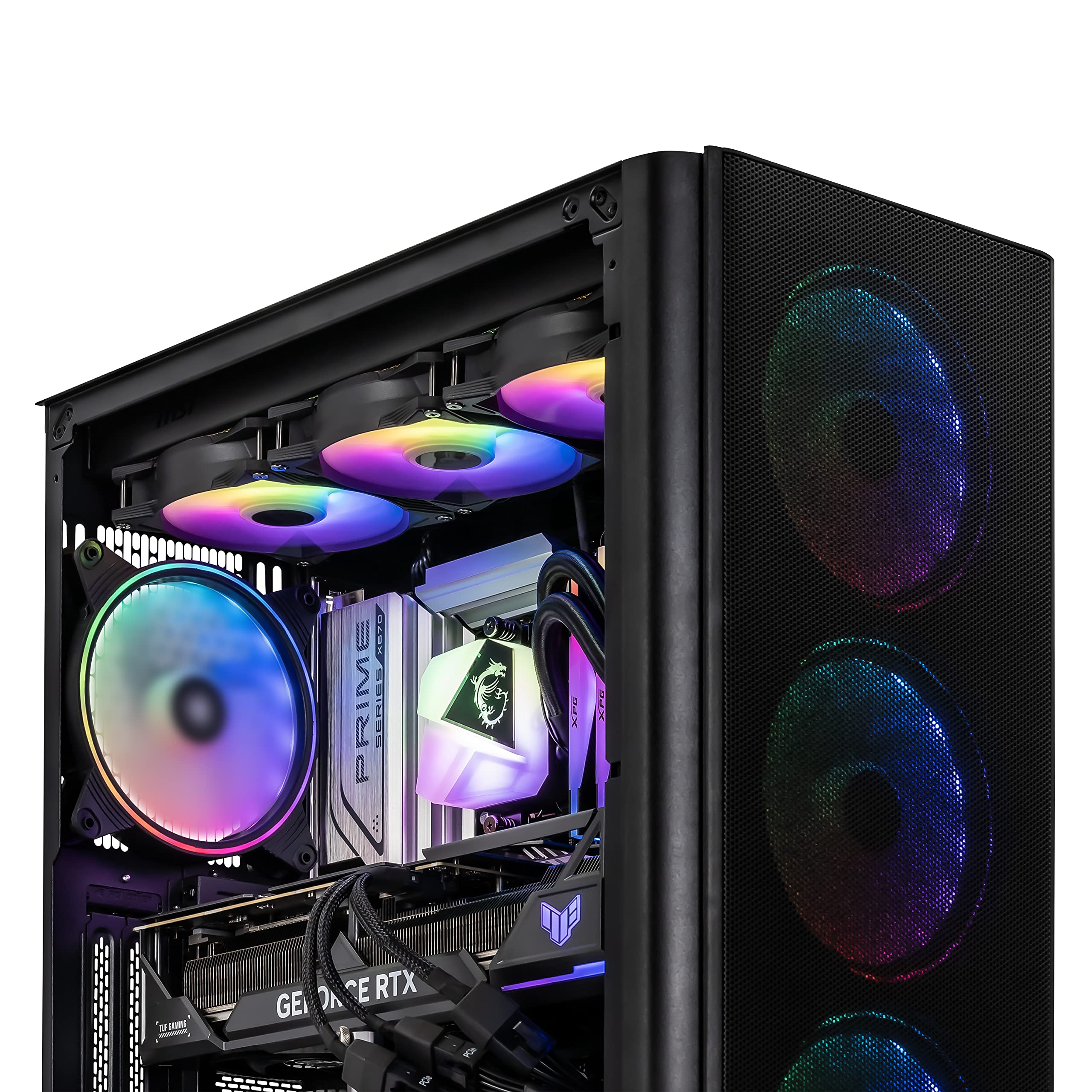 YEYIAN ODACHI Gaming PC Ryzen 9 7900X3D 5.70 GHz Desktop Computers, GeForce RTX 4080 16 GB, 32GB DDR5 5600MHz, 1TB NVMe 4 SSD,VR Ready ARGB,850W Power Supply,Win 11 Home