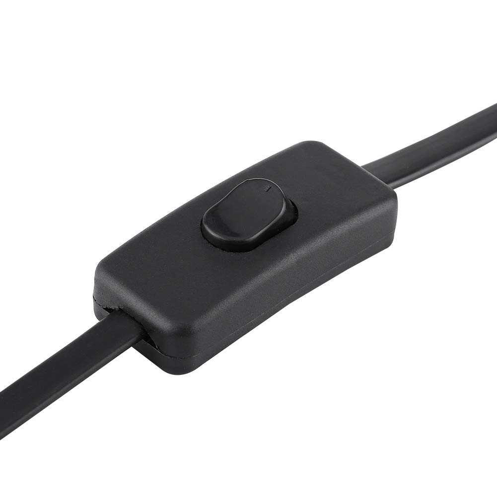 OBD2 Cable, 16 Pin Male to Dual Female OBD2 Splitter Flat Extension Cable Adapter with Switch