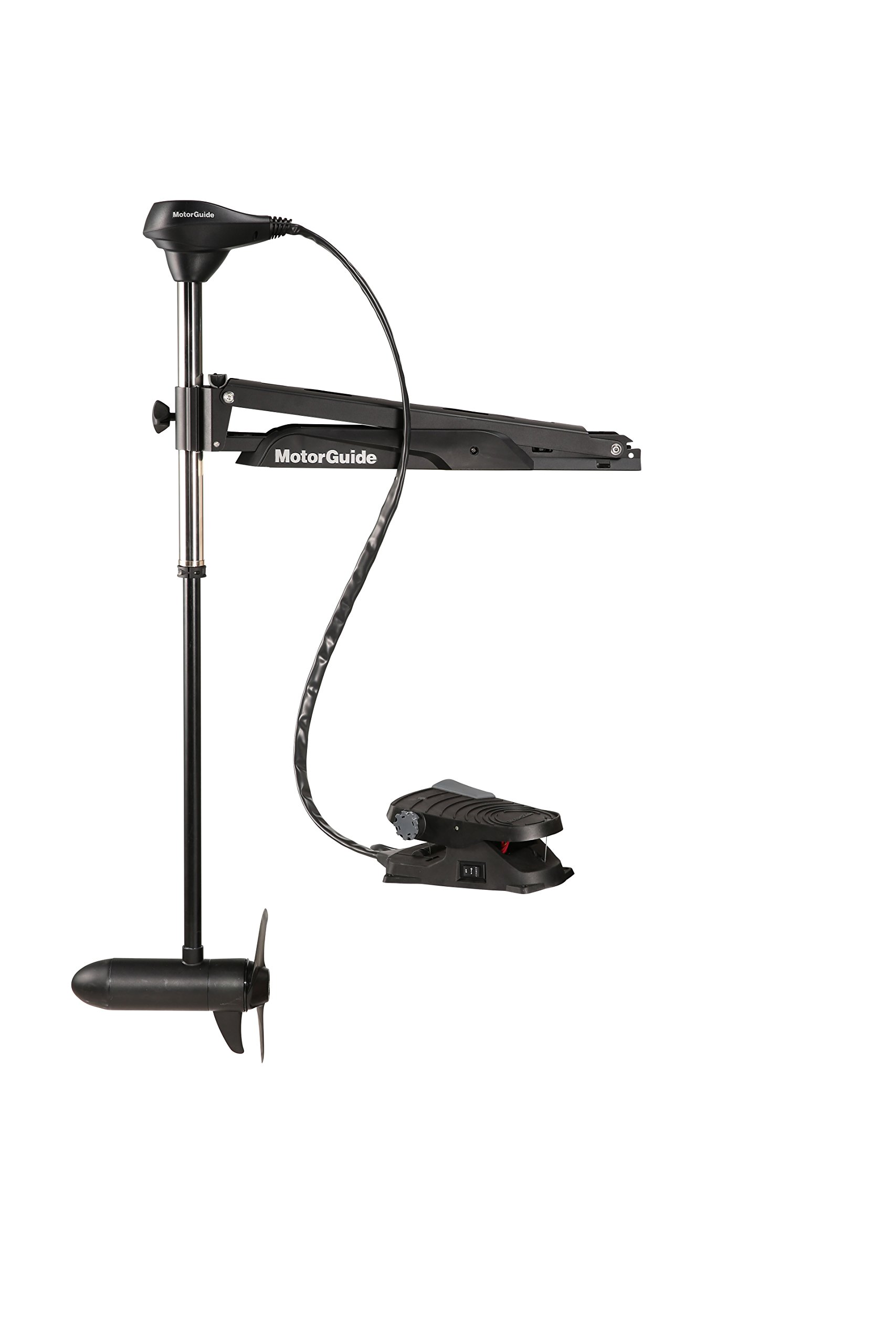 MotorGuide 940200120 X3 Freshwater Bow Mount Trolling Motor — Cable Steer, Foot-Control — 50-Inch Shaft, 70-Pound Peak Thrust 24V