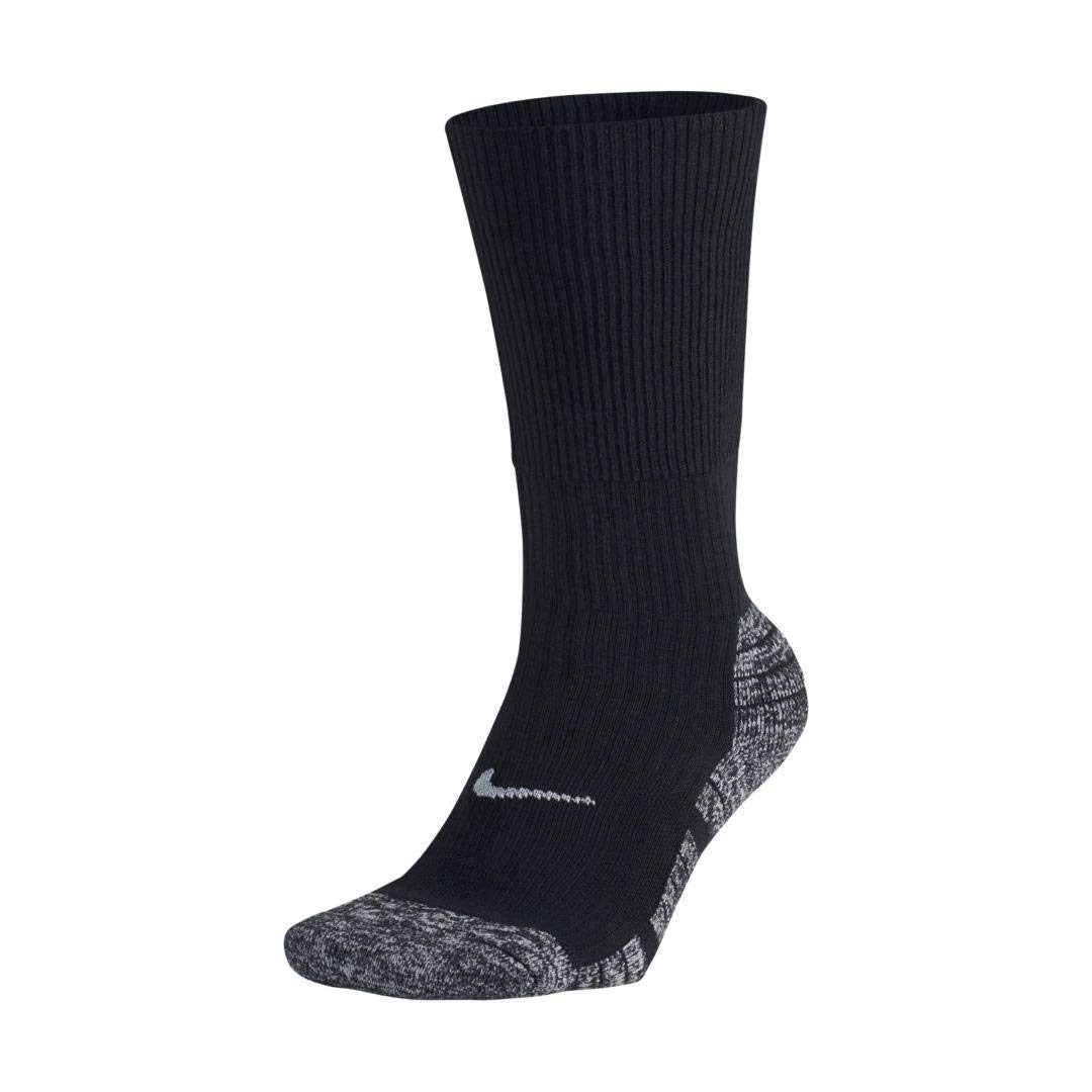 Nike Unisex Nike Field Sock Black/(Grey) LG (Men's Shoe 8-12, Women's Shoe 10-13)
