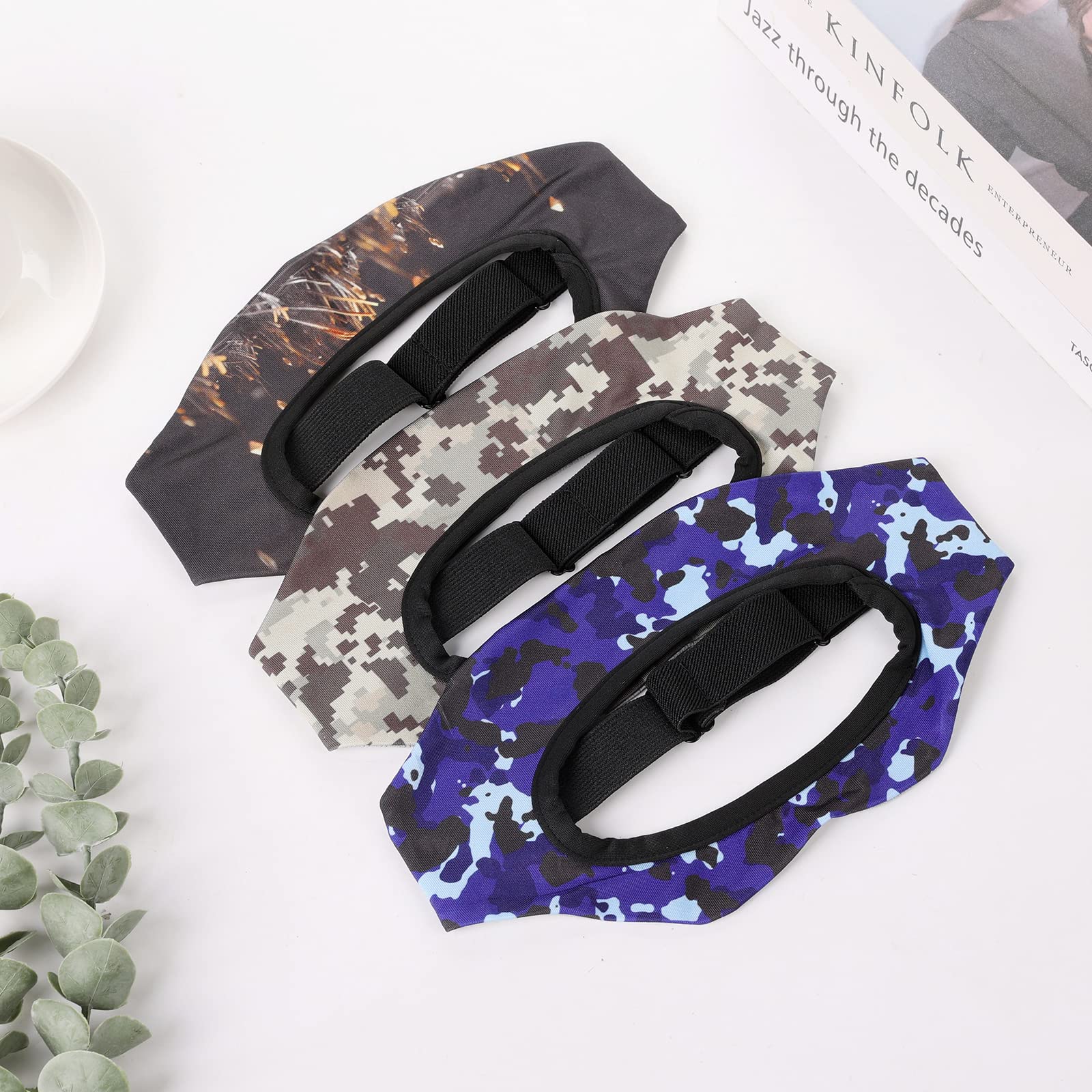 VR Mask Sweat Band for Oculus Quest 2 Accessories,Breathable VR Eye Mask Cover for Enhanced Comfort in VR,Protect Facial Skin,,Adjustable Size(3PCS)