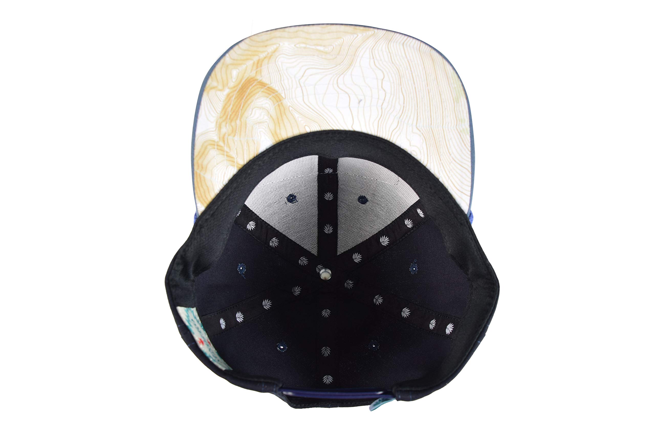 Sendero Provisions Co. Outdoor Adjustable Snapback Rope Hat with Rocky Mountain National Park Woven Patch (Navy/Slate)