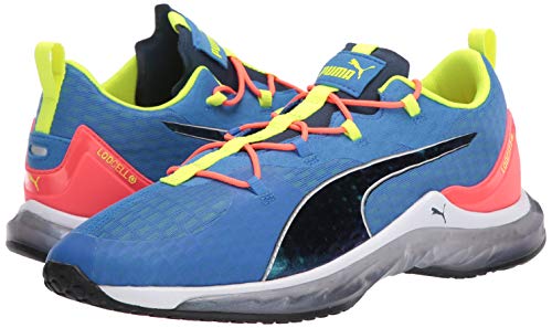 Puma Men's LQDCELL Hydra Sneaker, Palace Blue-Lava Blast-Yellow Alert, 7 M US