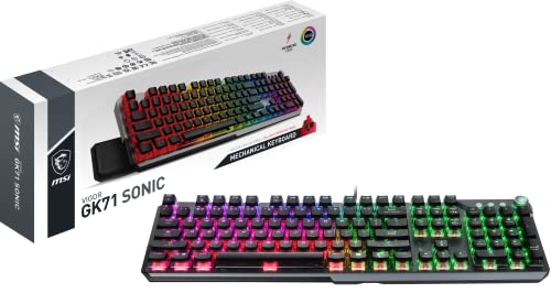 MSI Vigor GK71 Sonic RED AM Mechanical RGB Gaming Keyboard Sonic RED Switches