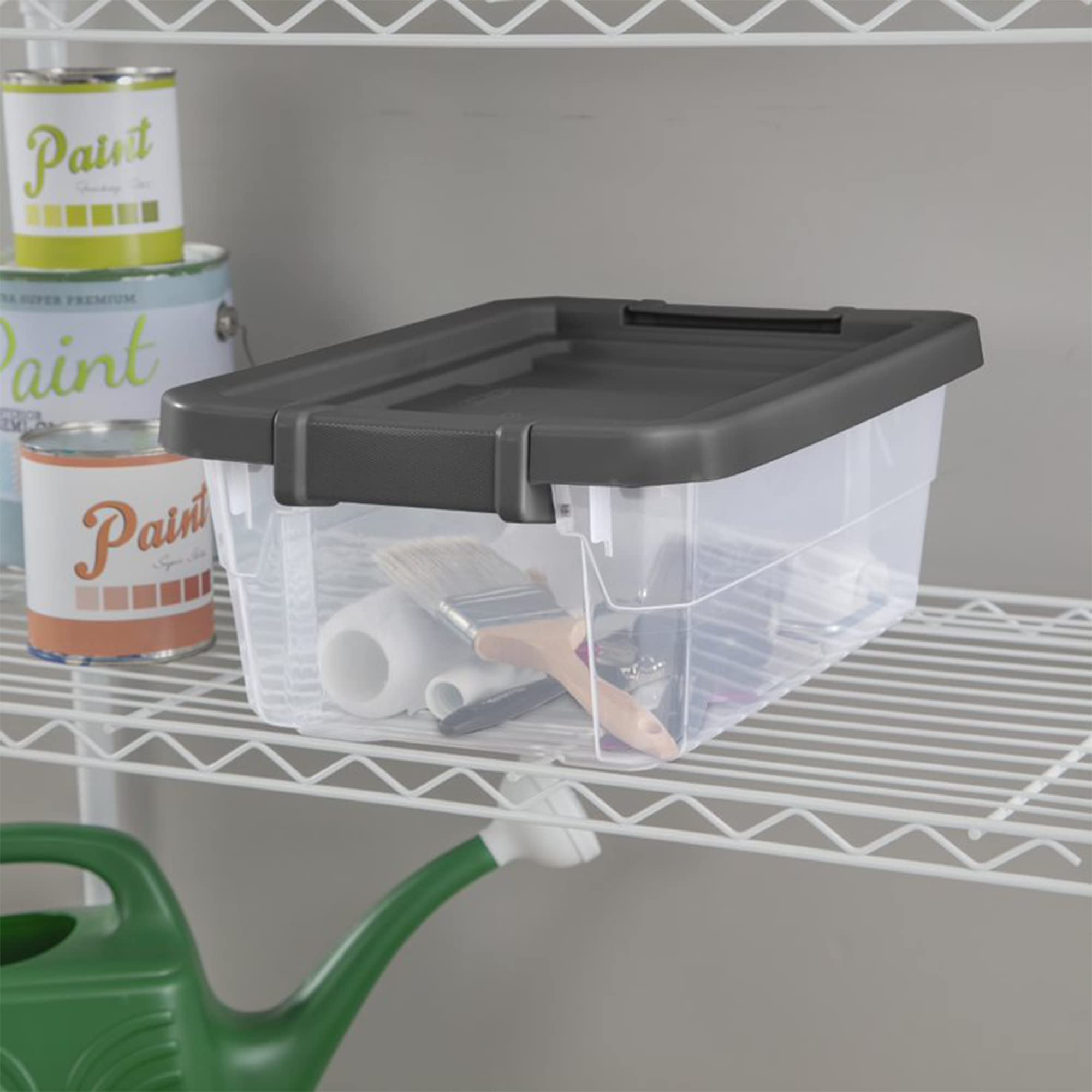 Sterilite Box Stacker Modular Clear 16QT 14723V06