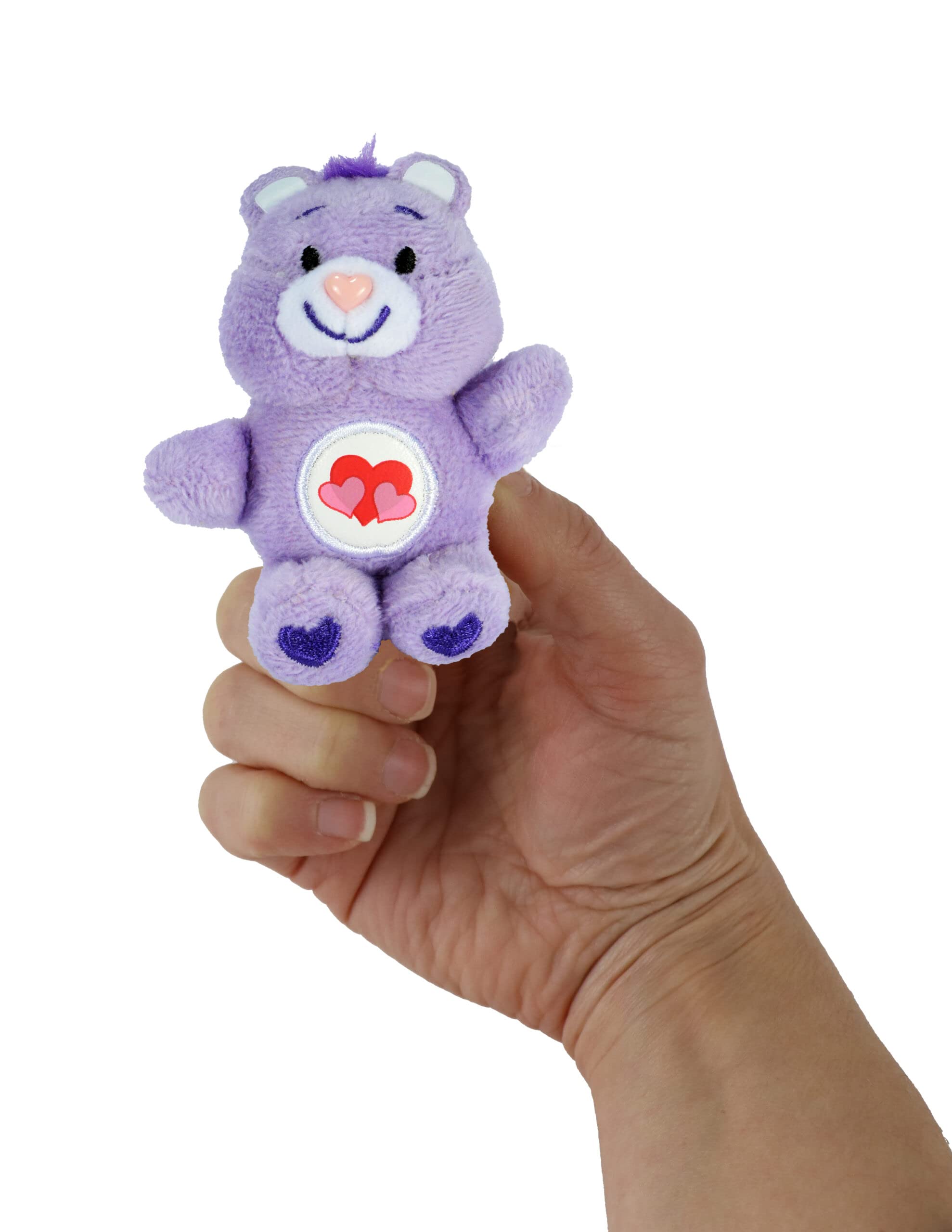 Worlds Smallest Care Bears Series 3 (4 Pack) Bedtime Bear - Brave Heart Lion Bear - Friend Bear - Harmony Bear
