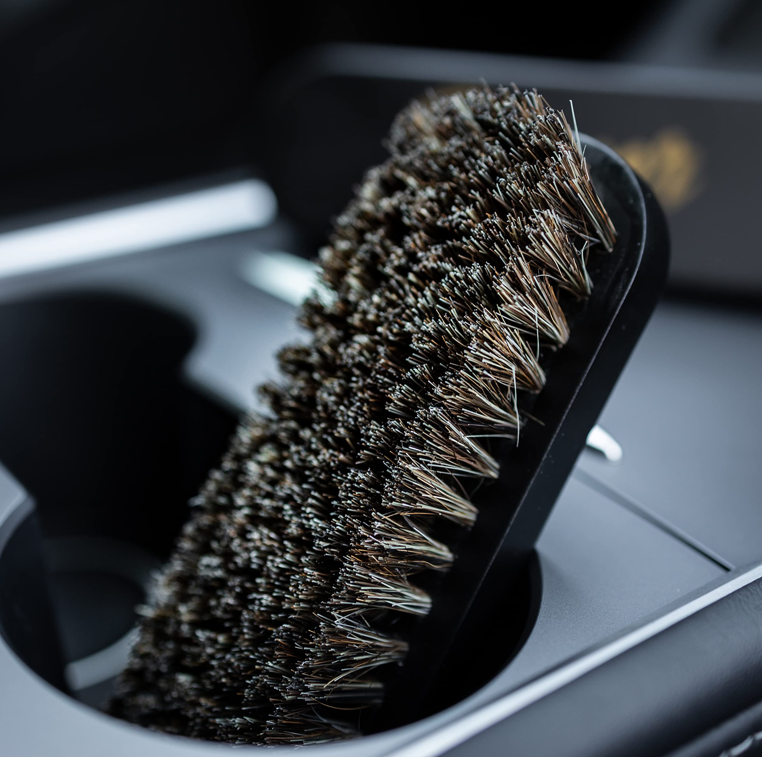 PROPER DETAILING CO. Leather Brush and Alcantara Brush | 2 Pack Leather Brush Car Detailing | Get Professional Results - Perfect for Cleaning Leather Seats, Sofas, and More | Detailing Brushes