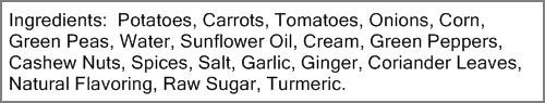 Tasty Bite Vegetable Tikka Masala, 10 Ounce, Pack of 6, Ready to Eat, Microwavable Entree, Vegetables Simmered With Cashews (Packaging may vary)