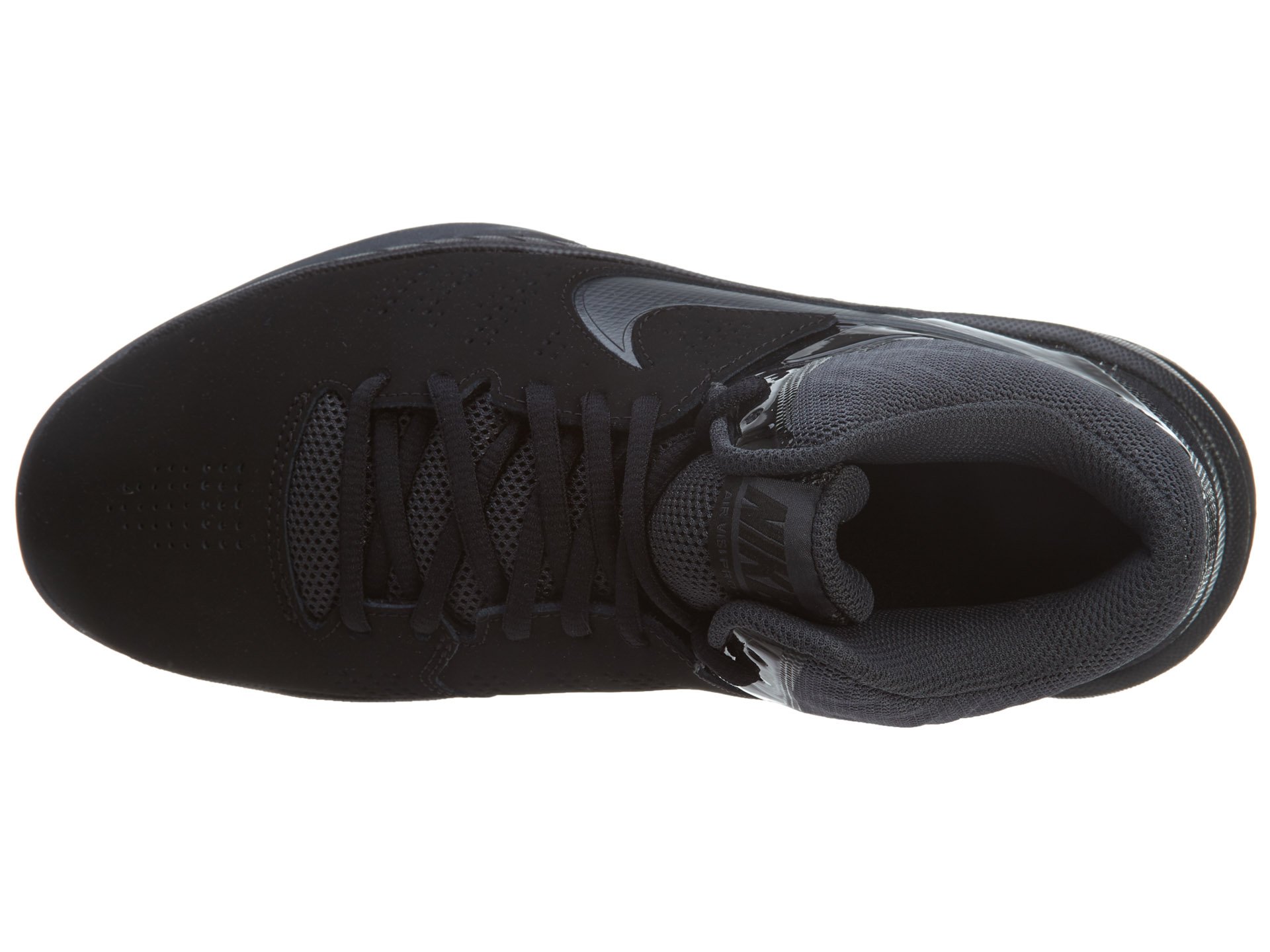 Nike Mens Air Visi Pro Vi NBK Black/Anthracite Ankle-High Nubuck Basketball Shoe - 10M