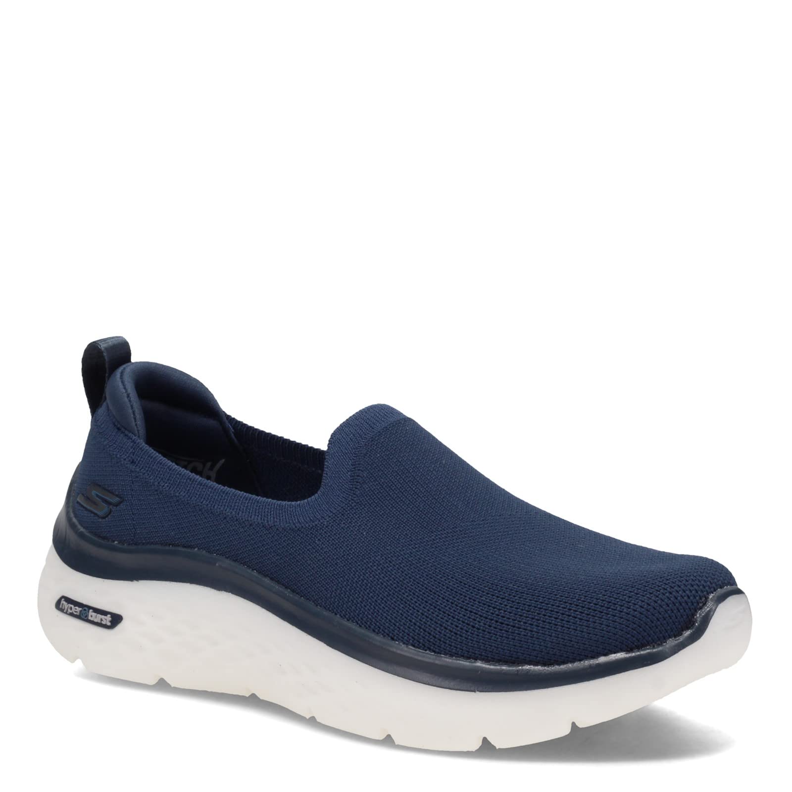 Skechers womens Go Walk Hyper Burst Mesh Slip on Sneaker, Navy, 8.5 US
